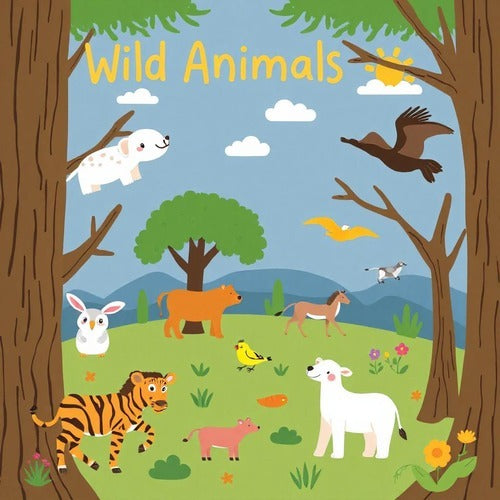 Wild Animals Chart: A Visual Guide for Young Explorers – Kiddale123