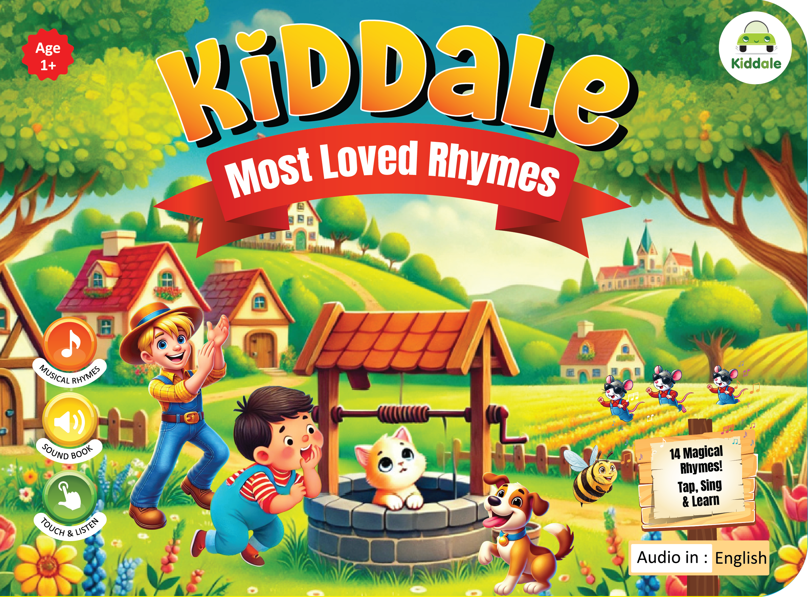Kiddale Most Loved Rhymes Musical Sound Book – Fun Learning with Class ...